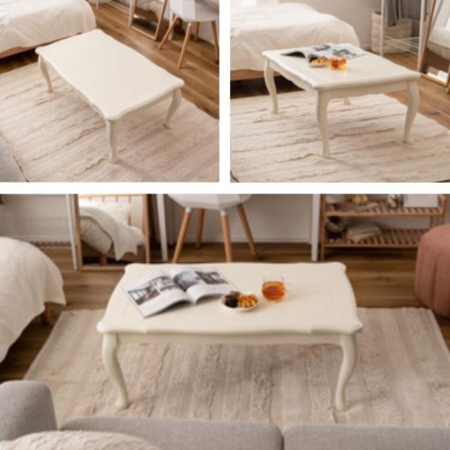 猫脚 こたつテーブル こたつ コタツ テーブル 机 KT-412WH 東谷